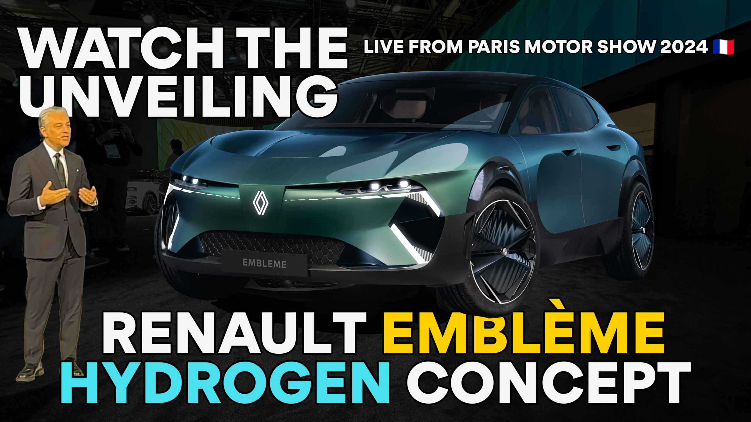 Watch: Renault Emblème hydrogen car unveiled at Paris Motor Show 2024 ...